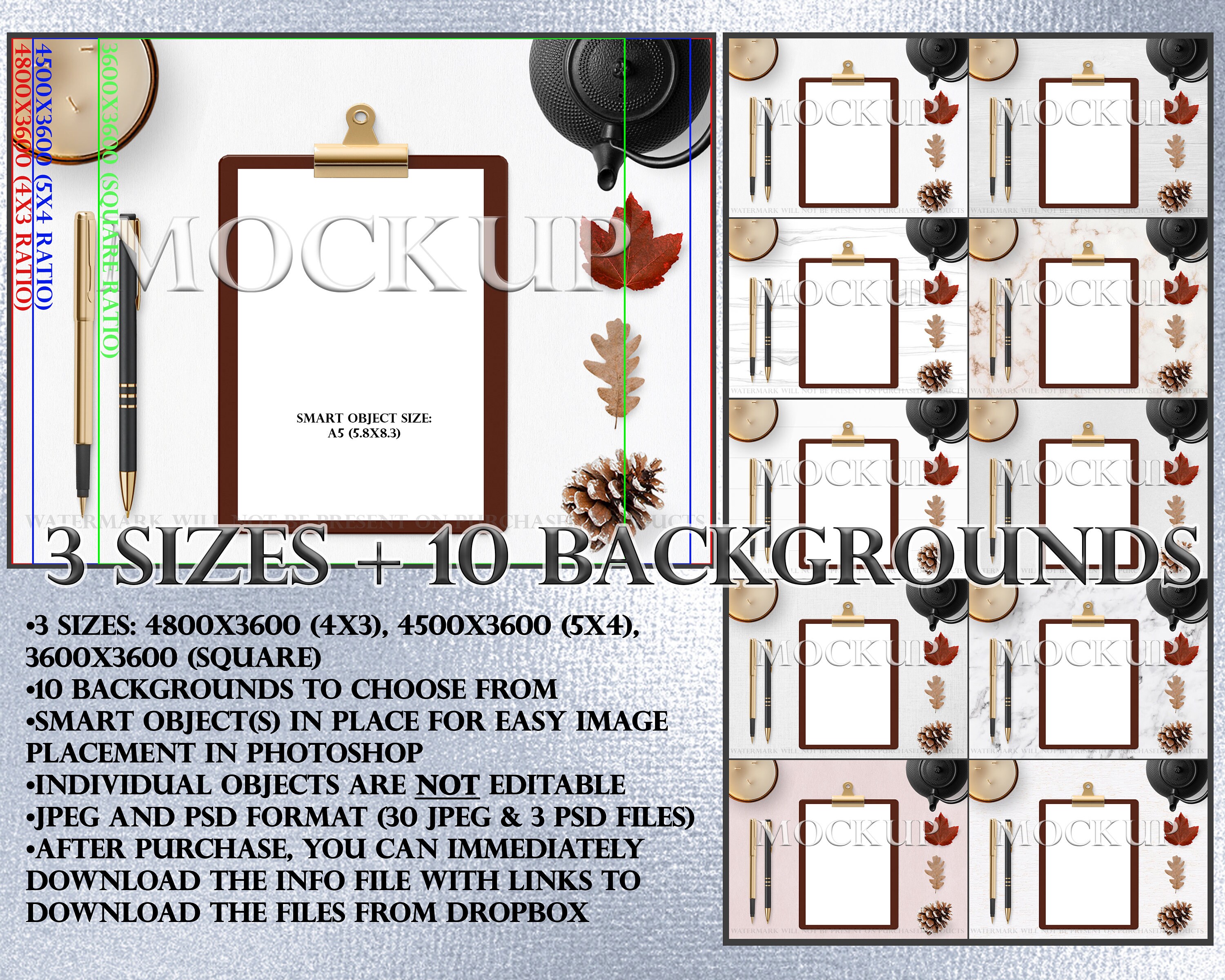 Fall Mockup Bundle 48 Different Objects: Ipad Disc Planner - Etsy