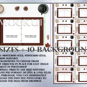 Fall Mockup Bundle (48 Different Objects: Ipad, Disc Planner, Binder ...