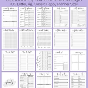 2022 2023 CUSTOMIZABLE Home Management Binder Life Planner - Etsy