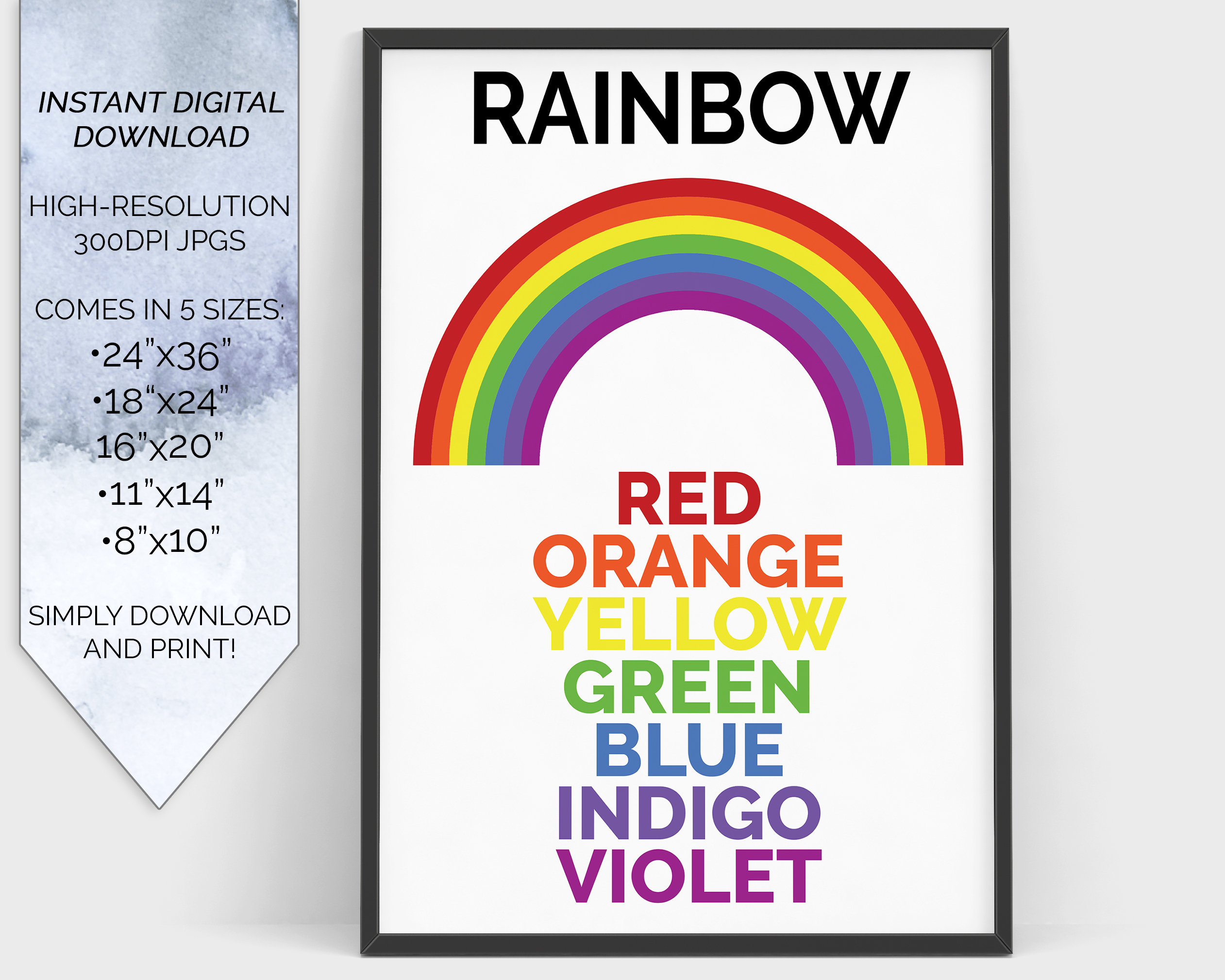 Rainbow Colors Name Order
