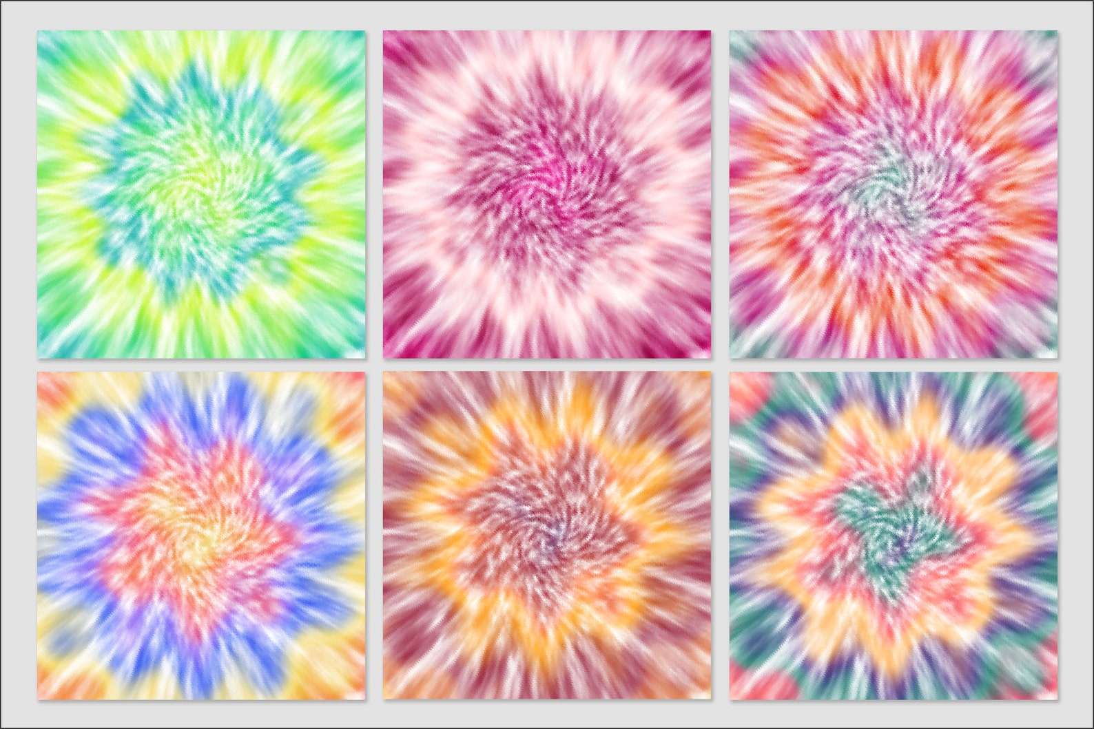 Tie Dye Digital Paper, Tie Dye Backgrounds, Colorful Tie-dye Scrapbook ...