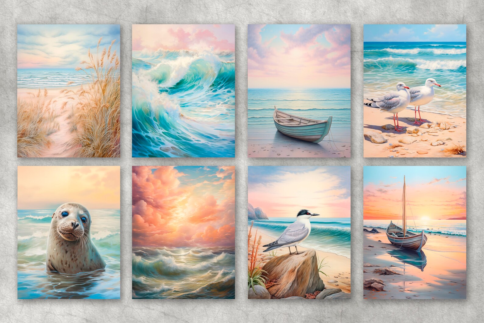 Sea Junk Journal Pages, Beach Scrapbook Paper, Printable Paper ...