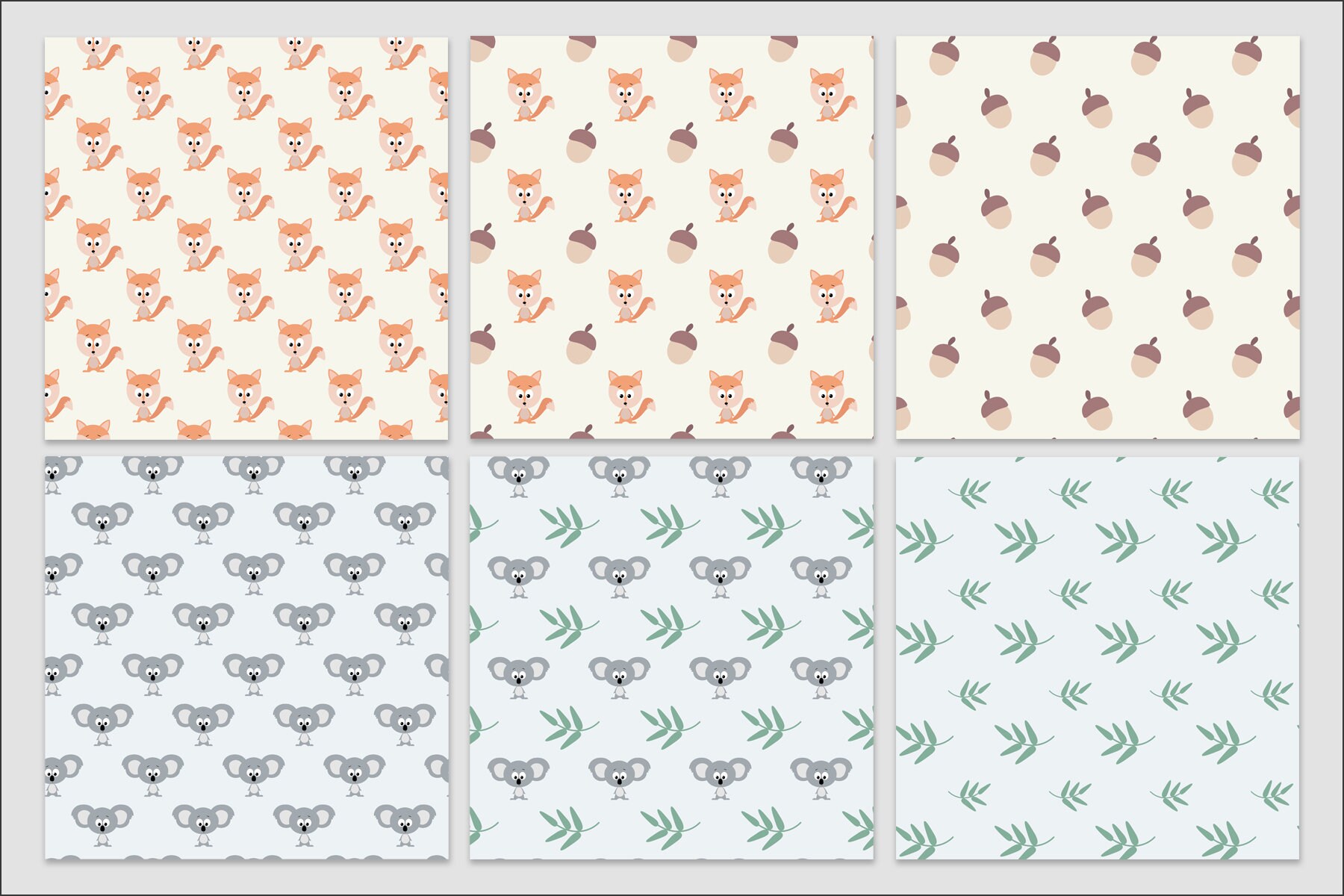 Animals Digital Paper Animal Scrapbook Papers Animal Papers - Etsy
