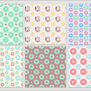 Donuts Digital Paper, Scrapbook Paper, Dunkin Donuts, Digital Scrapbook ...
