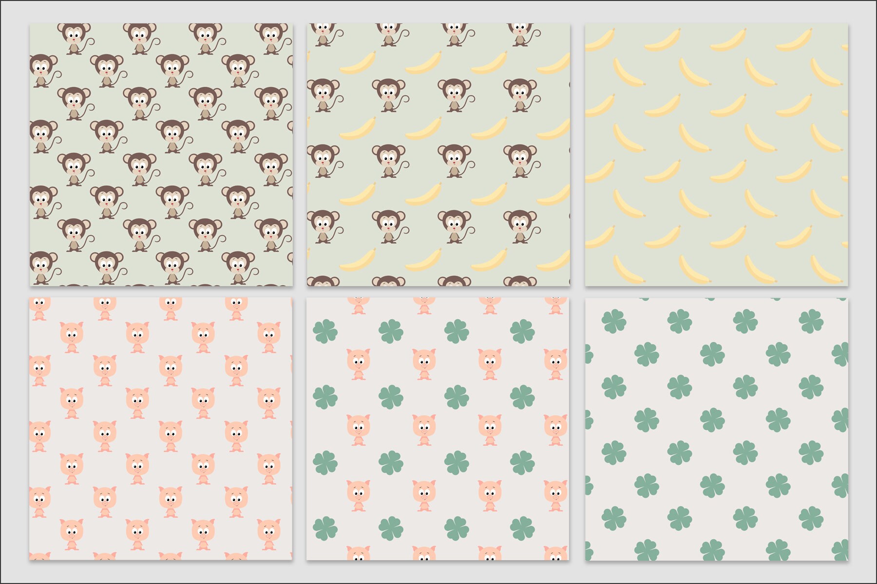 Animals Digital Paper Animal Scrapbook Papers Animal Papers - Etsy