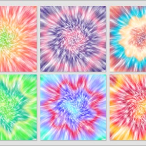 Tie Dye Digital Paper, Tie Dye Backgrounds, Colorful Tie-dye Scrapbook ...