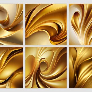 Gold Digital Paper Pack, Scrapbooking Paper Pack, Scrapbooking Digital ...