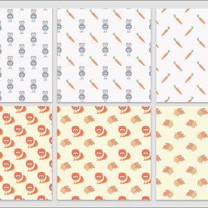 Animals Digital Paper Animal Scrapbook Papers Animal Papers - Etsy