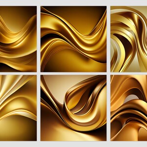 Gold Digital Paper Pack, Scrapbooking Paper Pack, Scrapbooking Digital ...