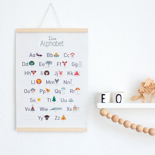 Alphabet Writing Chart Digital Poster Print / Alphabet Poster | Etsy