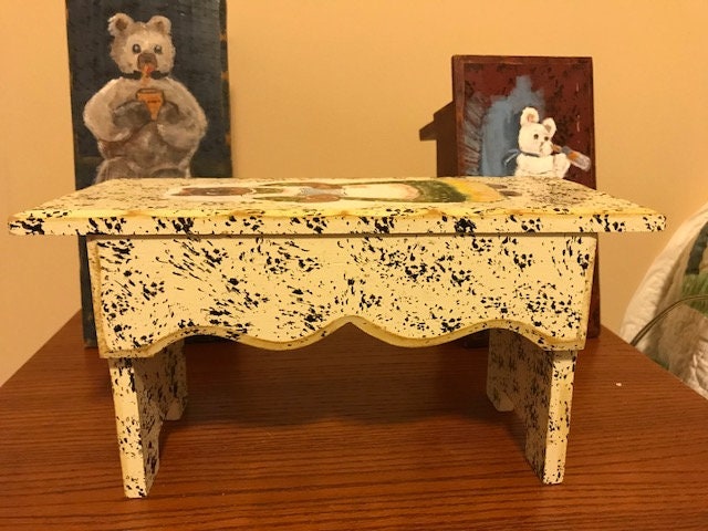 The Three Little Bears Footstool - Etsy