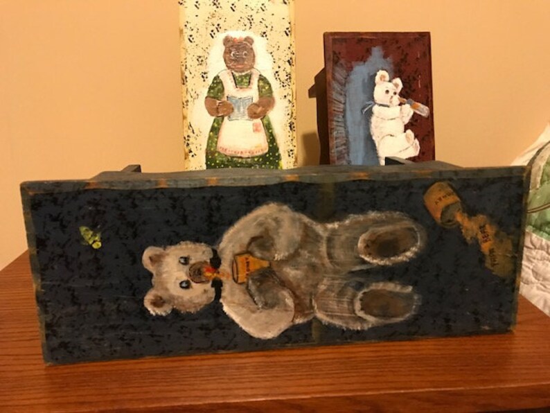 The Three Little Bears Footstool - Etsy