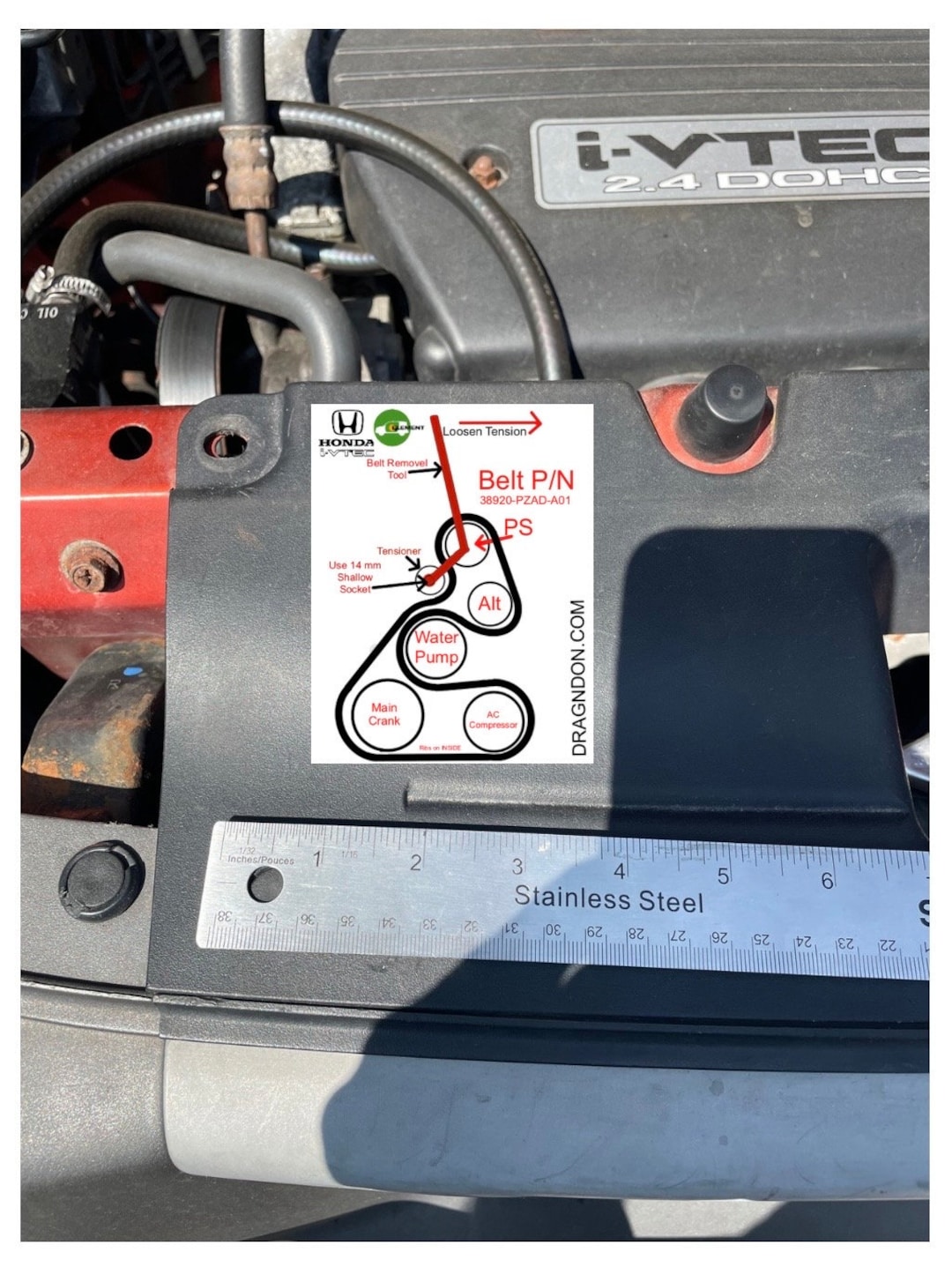 Serpentine Belt Routing Decal - Etsy