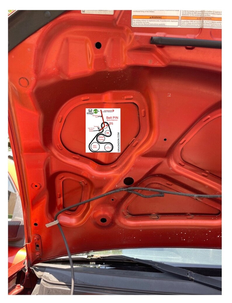 Serpentine Belt Routing Decal - Etsy
