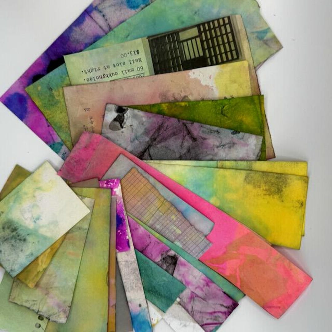 Unicorn Colors Hand-dyed Paper Bundle – 25 Assorted Sizes, Colors ...