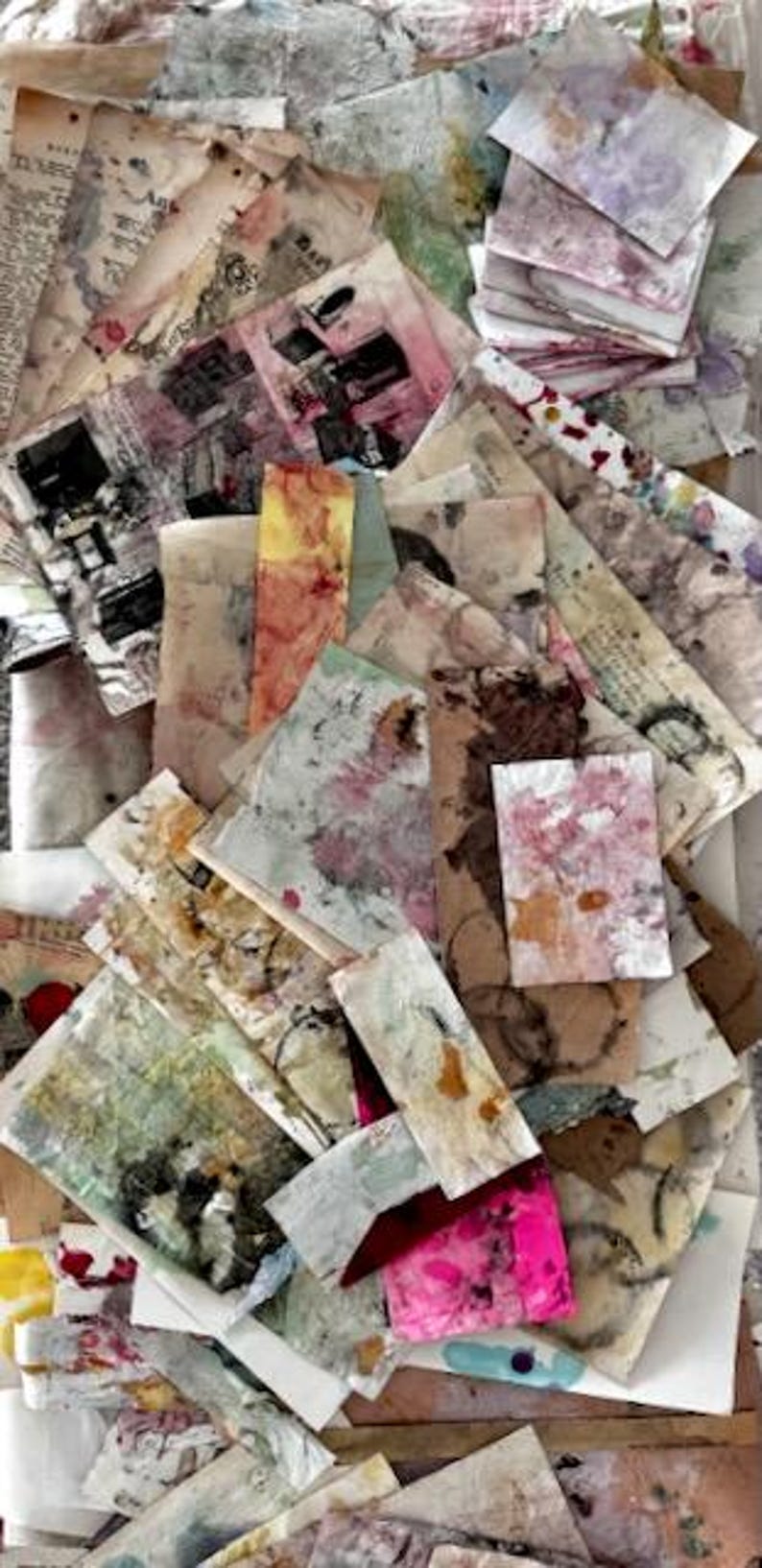 Hand-dyed Paper Bundle – 25 Assorted Sizes, Colors, & Textures - Etsy