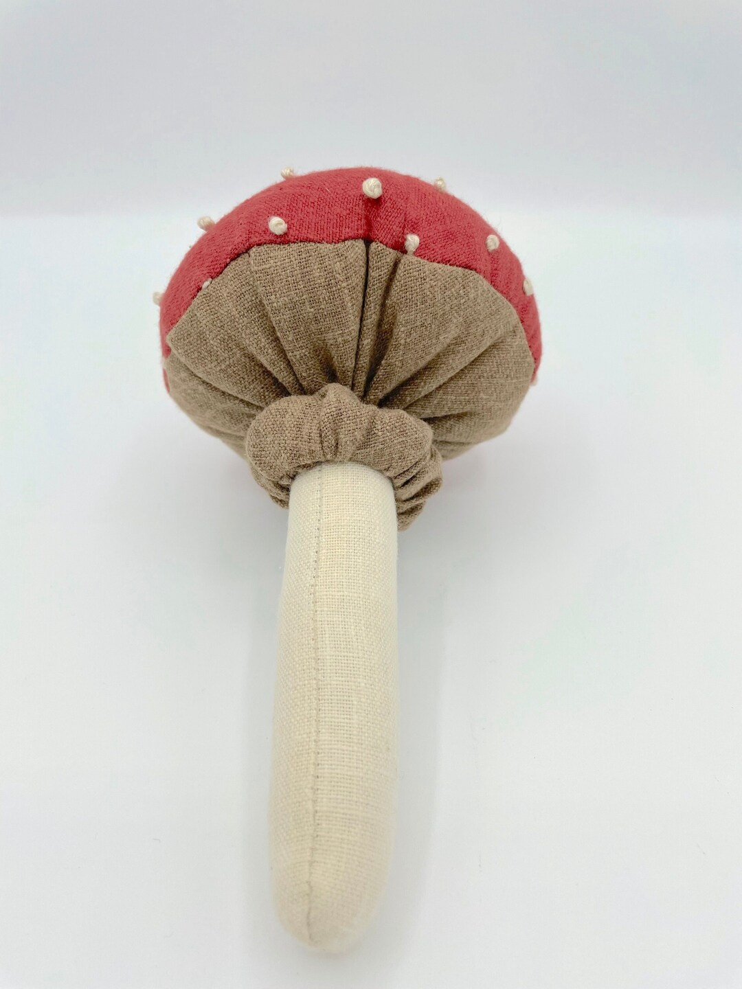 Premium Linen Rattle Toys - Toadstool Mushroom Rainbow Acorn Turtle ...