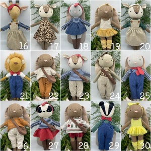Premium Linen Heirloom Stuffed Animal Toys Fawn Art Doll - Etsy