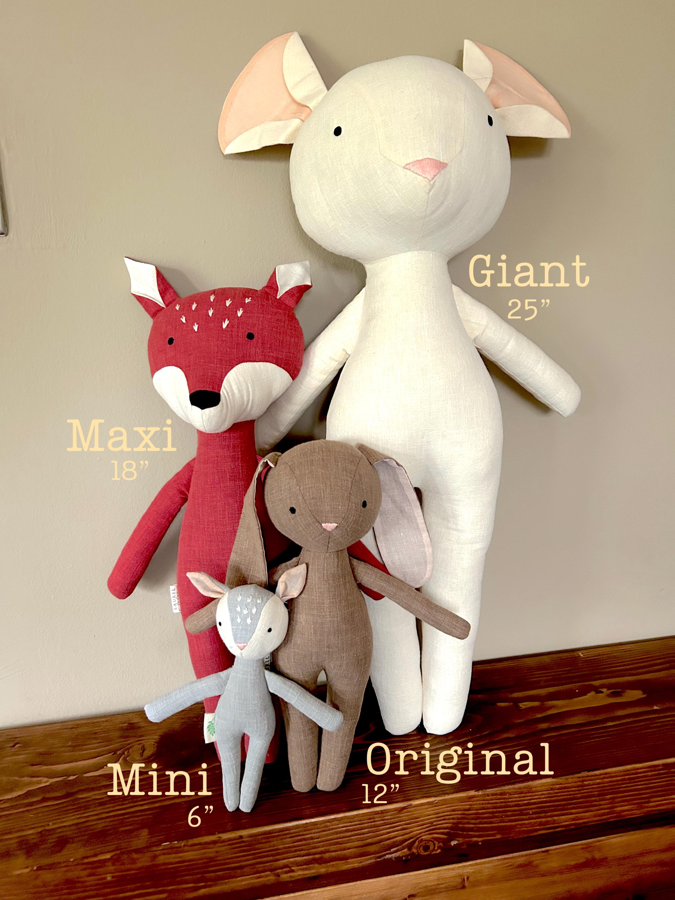 Custom Linen Stuffed Animal Doll: Hand Embroidered Heirloom Toy - Etsy