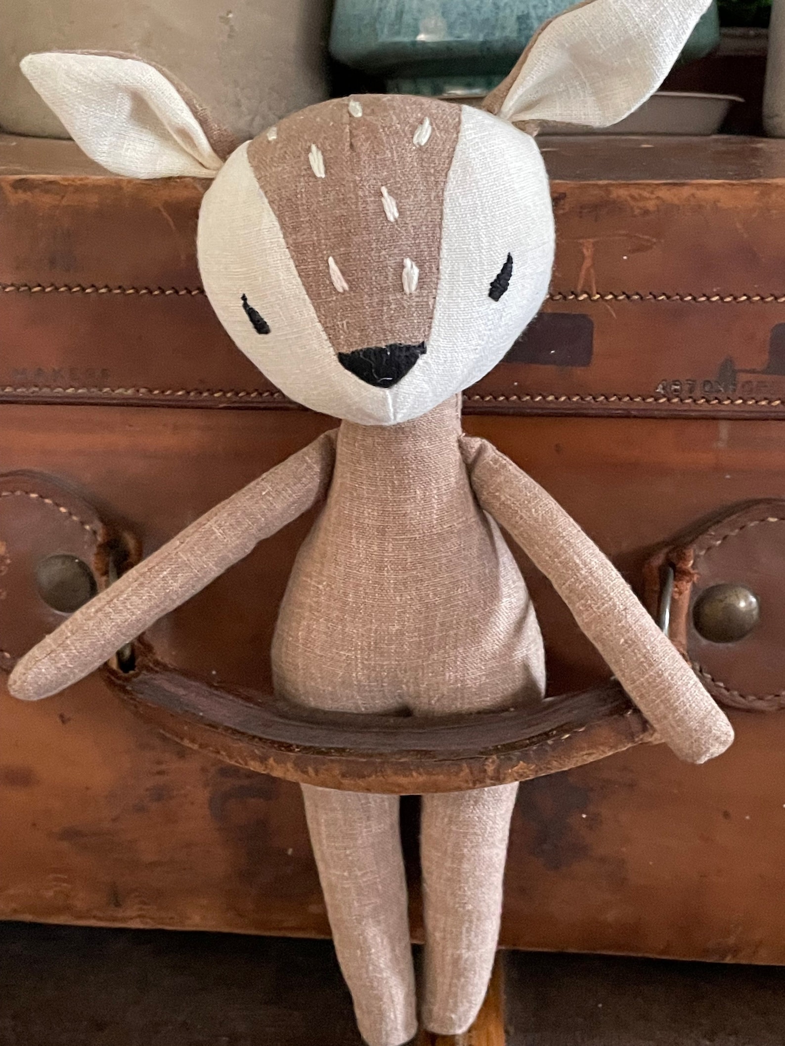 Premium Linen Heirloom Stuffed Animal Toys Fawn Art Doll - Etsy
