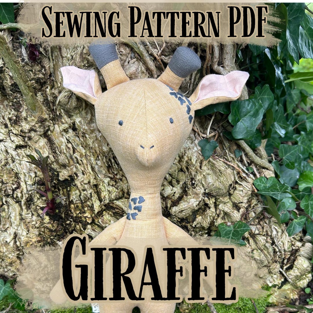 Heirloom Giraffe Sewing Pattern PDF - Stuffed Animal Plush Toy Tutorial ...