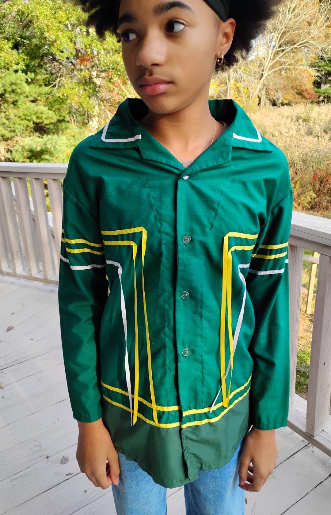 Native American Pow Wow Regalia Gender Neutral Youth Size XL Green ...