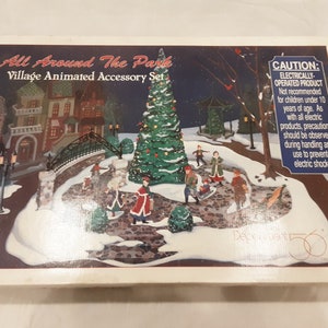 Vintage Dept 56 ALL AROUND the PARK Christmas Decoration Holiday ...
