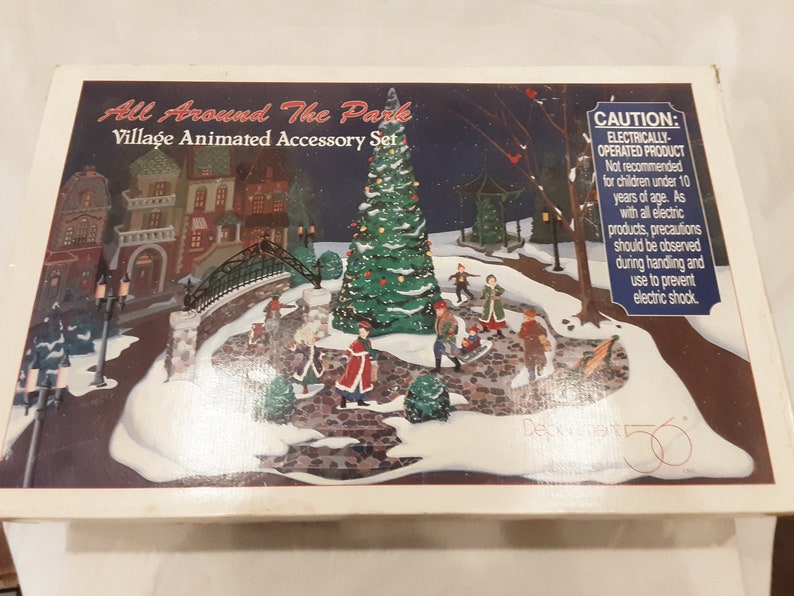 Vintage Dept 56 ALL AROUND the PARK Christmas Decoration Holiday ...
