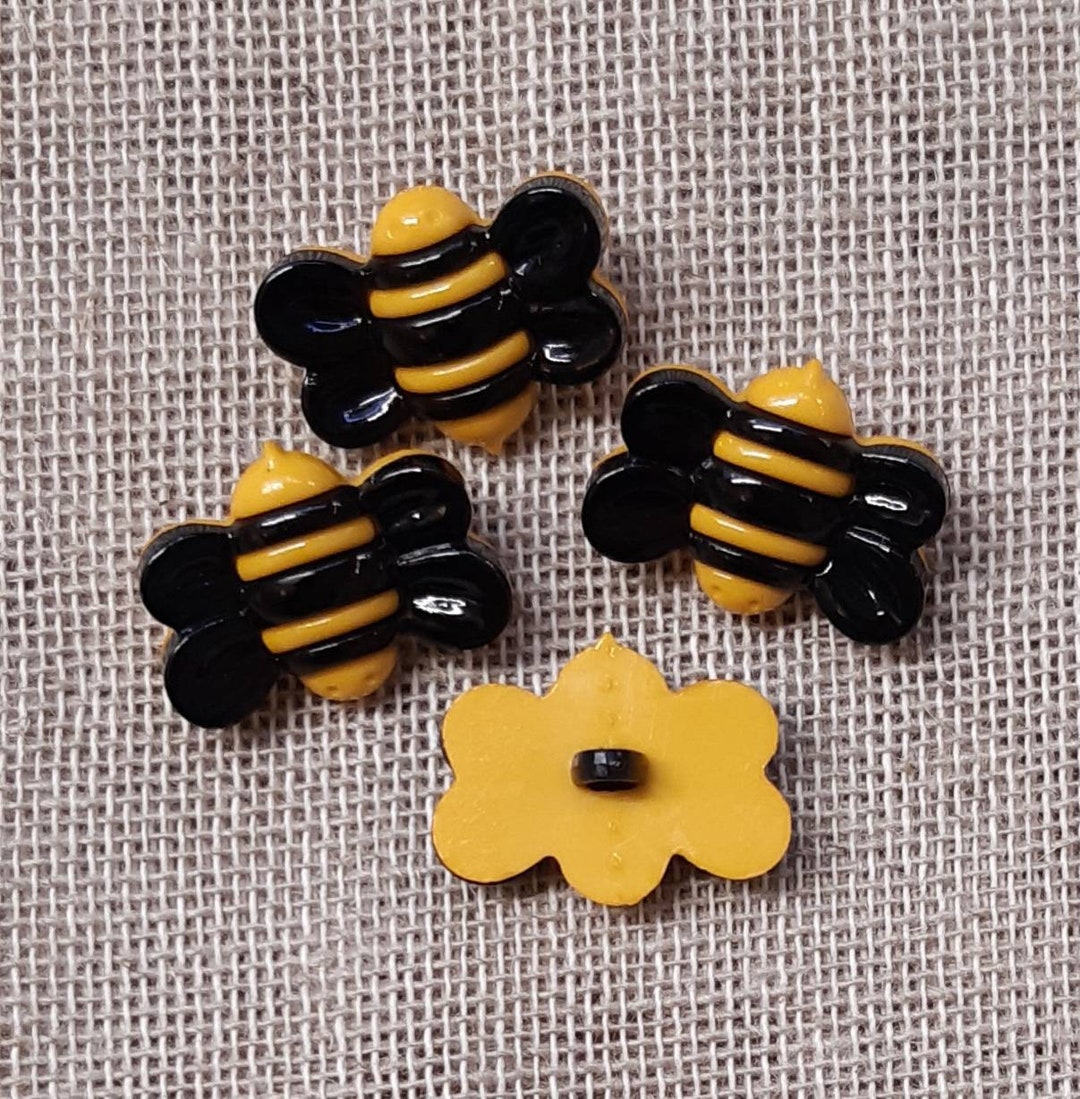 Bumble Bee Shank Button - Etsy