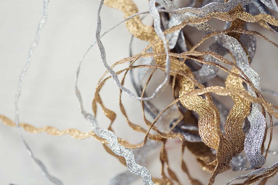 Metallic Ric Rac Gold and Silver Ric Rac Trim Ideal for Sewing | Etsy