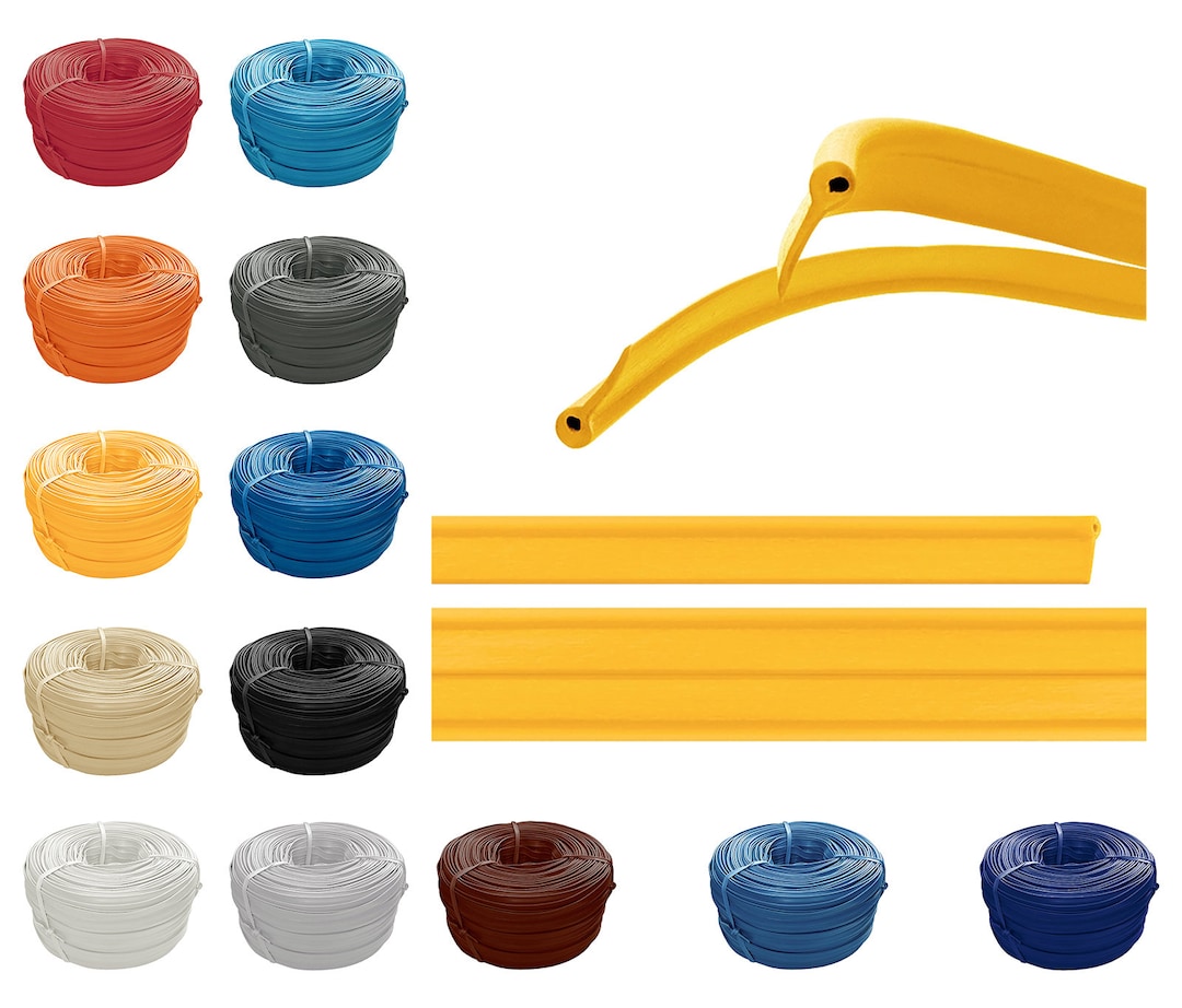 PVC Keder 10m Ø 3mm X Fahne 7mm 1,30/m Kederband Biese Paspelband ...