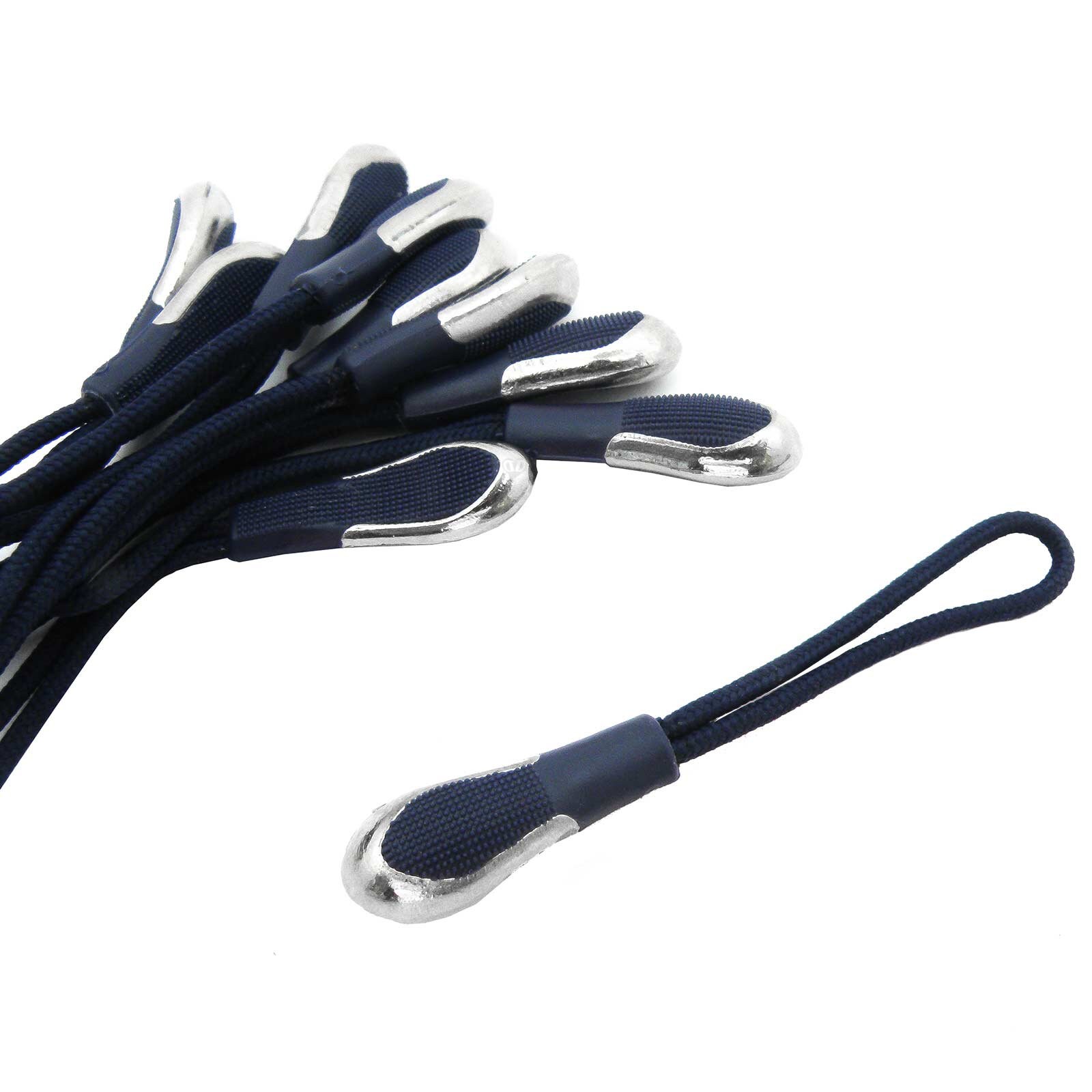 10 Zipper Loops Zipper Pendant Metal Hem Zipper Extension Pull | Etsy