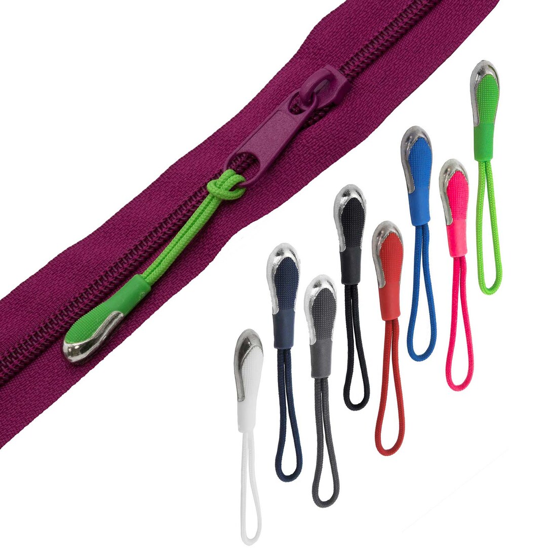 10 Zipper Loops Zipper Puller Metal Hem Zipper Extension Pull - Etsy UK