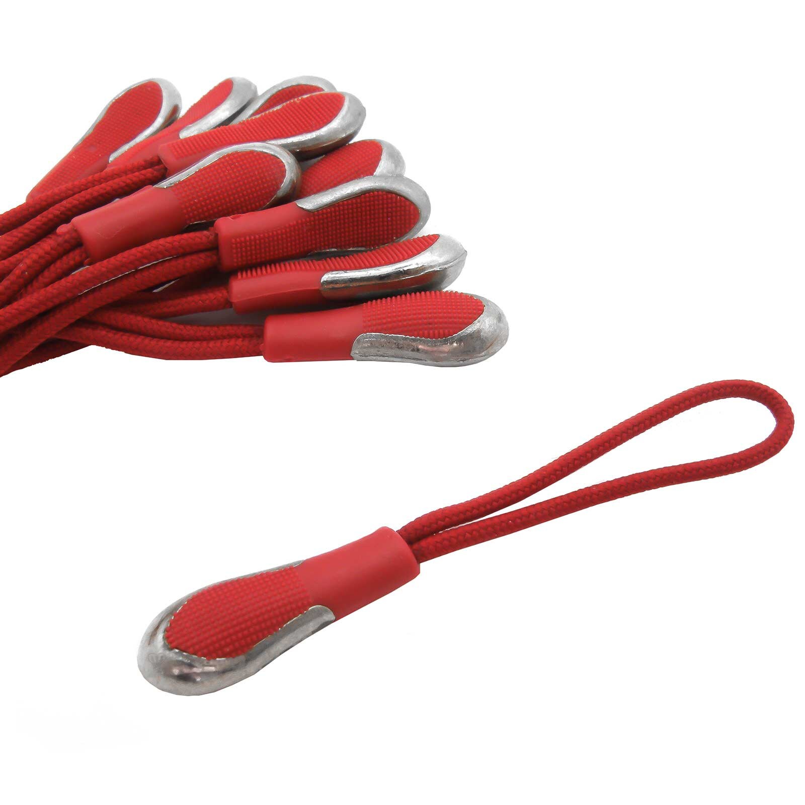 10 Zipper Loops Zipper Pendant Metal Hem Zipper Extension Pull | Etsy