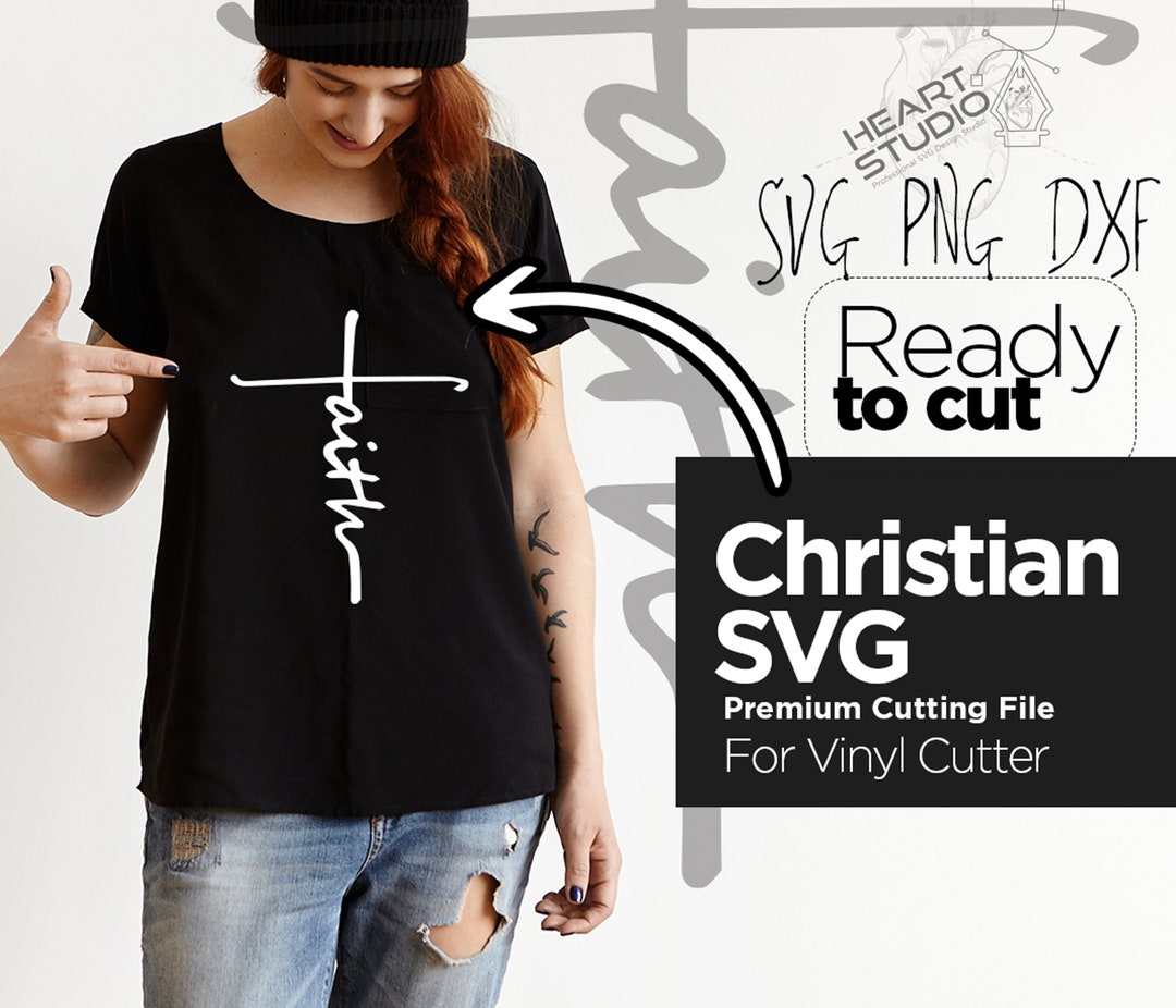 Christian Faith SVG Instant Download, Cut Files for Cricut, Cameo DXF ...