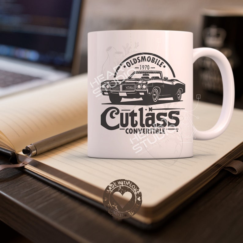 SVG Vintage 1970 Oldsmobile Cutlass Convertible pngdxfsvg - Etsy