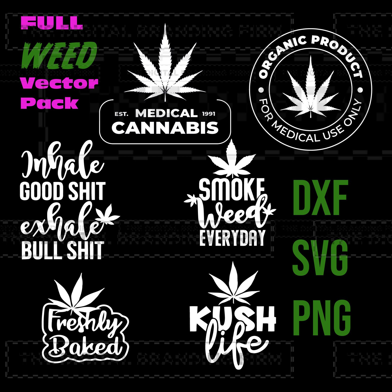 Cannabis Svg, Weed Png, Cannabis Dxf, Files for Cricut, Cameo and CNC ...