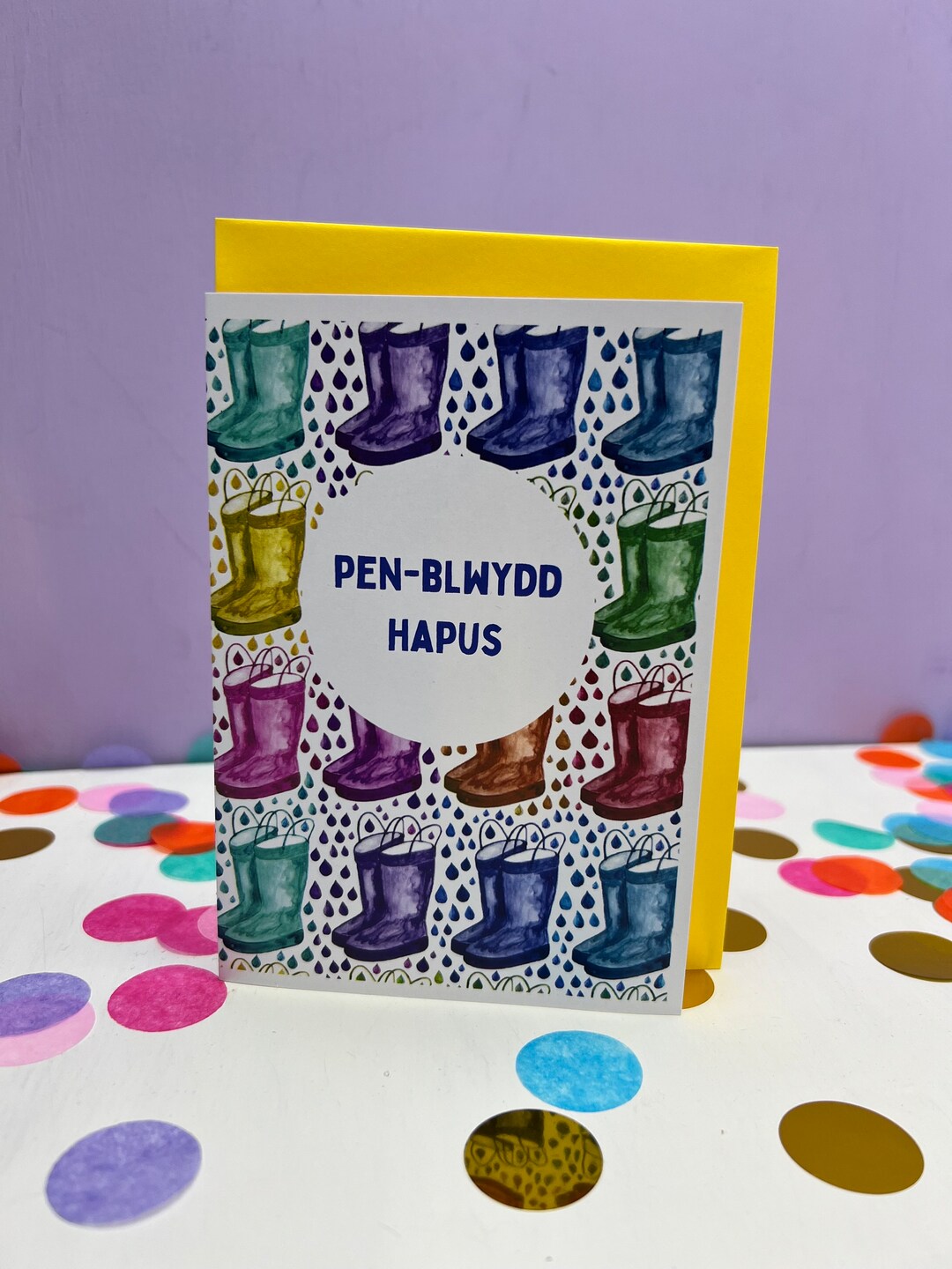 Carden Pen-blwydd Ani-bendod Welsh Birthday Card - Etsy