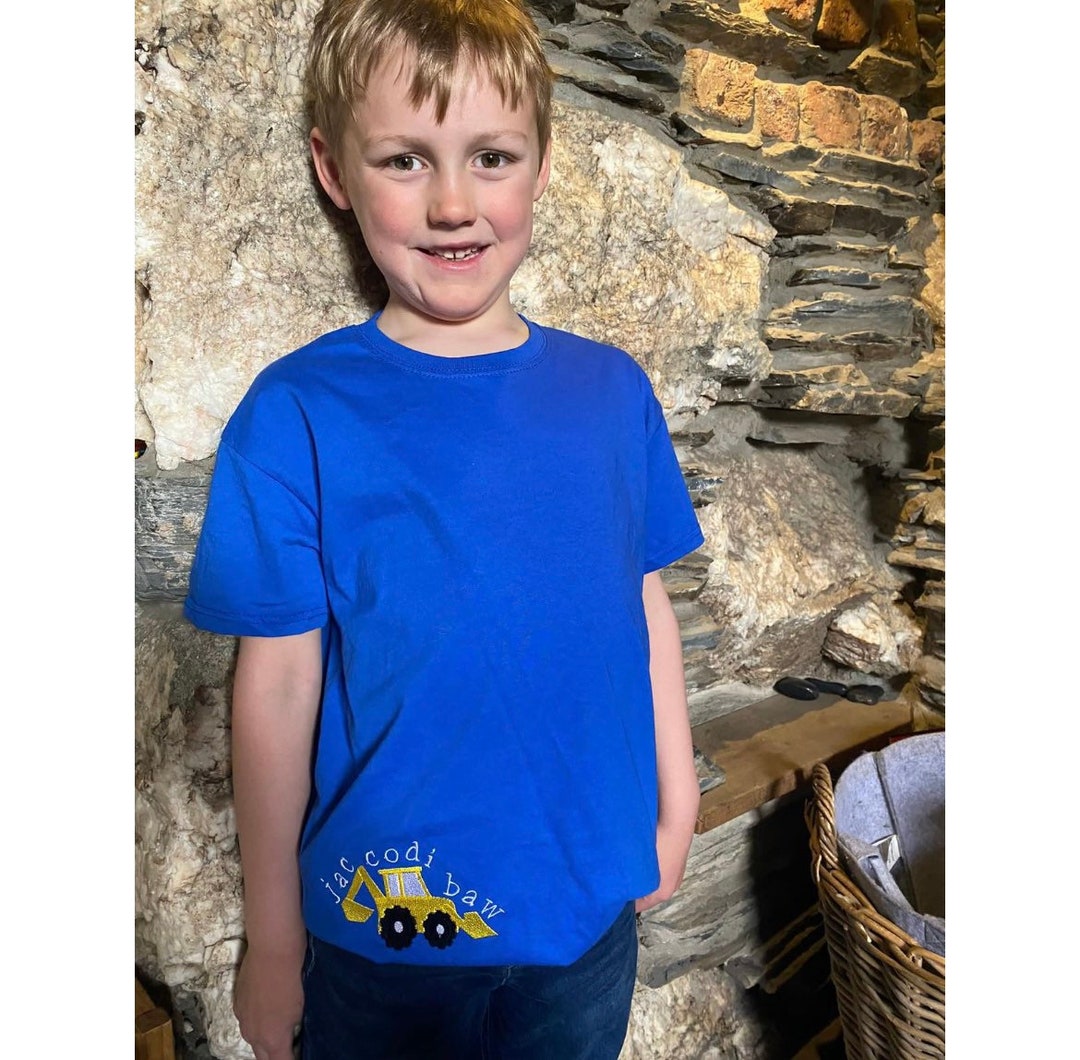 GLAS Crysau-t Y Fferm Ani-bendod Farm T-shirts BLUE - Etsy