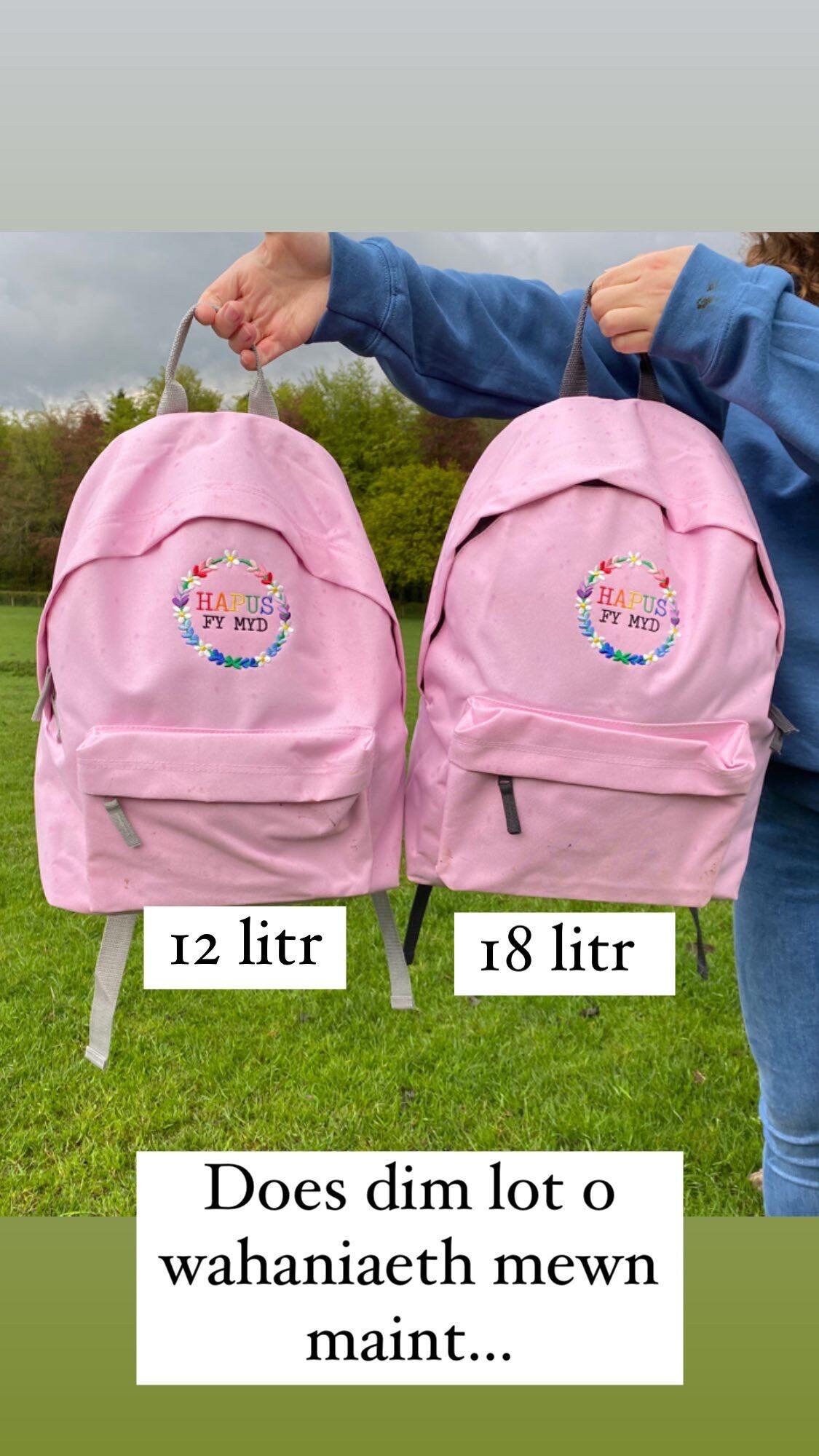 PINC MAWR/LARGE Bag 18 litr Hapus fy myd ani-bendod | Etsy