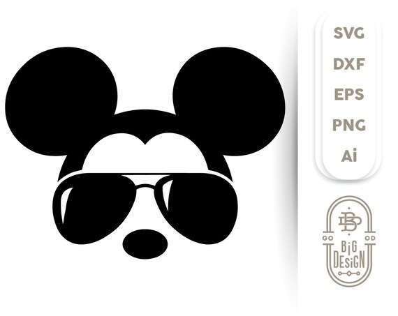 Mickey Sunglasses SVG Mickey Mouse Svg Cut File Disney | Etsy