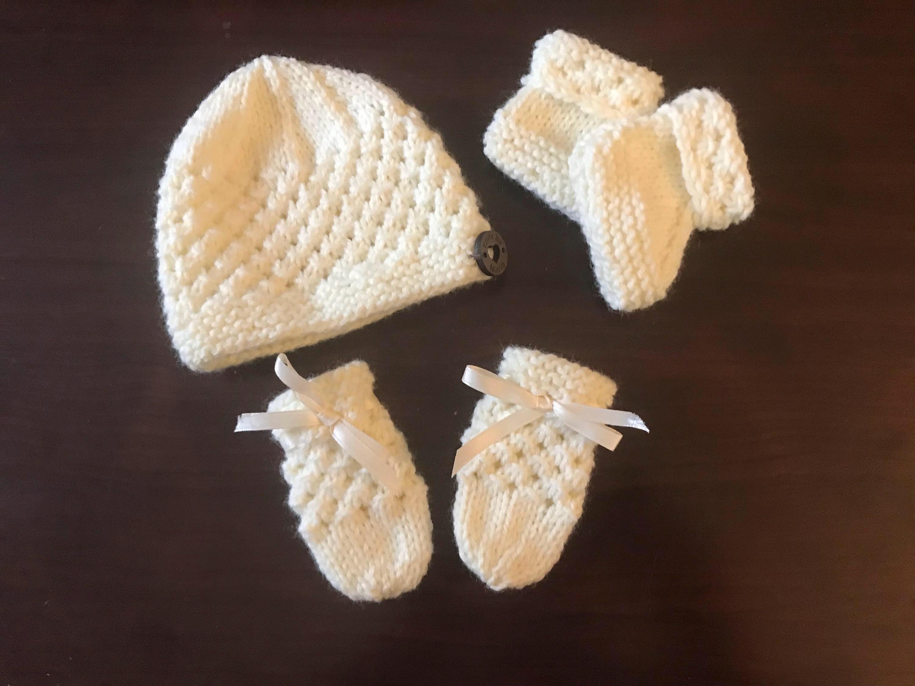 Newborn Cream Sweater Set - Etsy UK