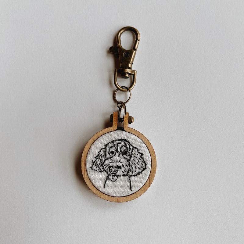 Custom Dog Keychain - Etsy