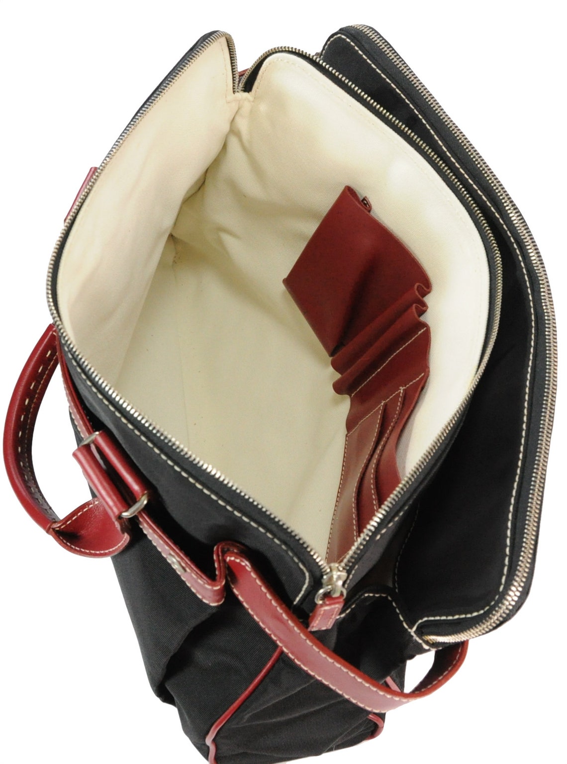 Briefcase With Shoulder Strap. Real Leather . Made in Italy - Etsy UK