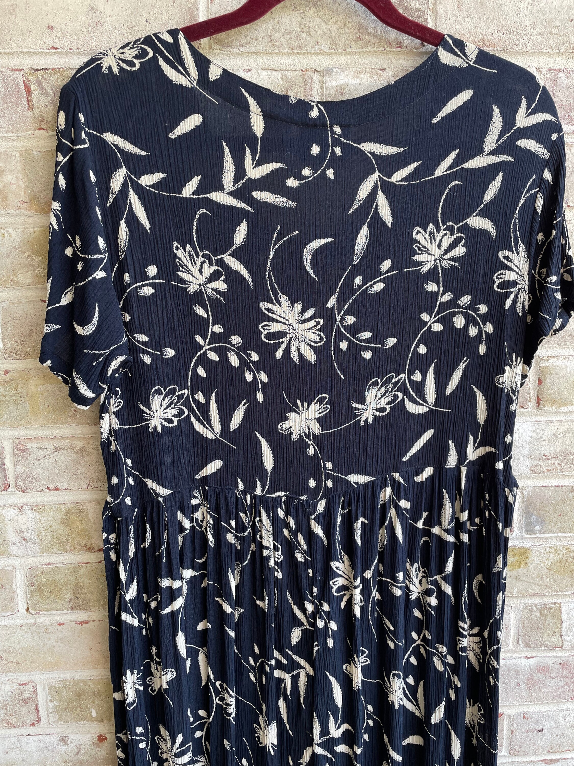 Vintage Dress 1990 90s Boho Bohemian Sundress Size Xl Large 12 14 16 - Etsy