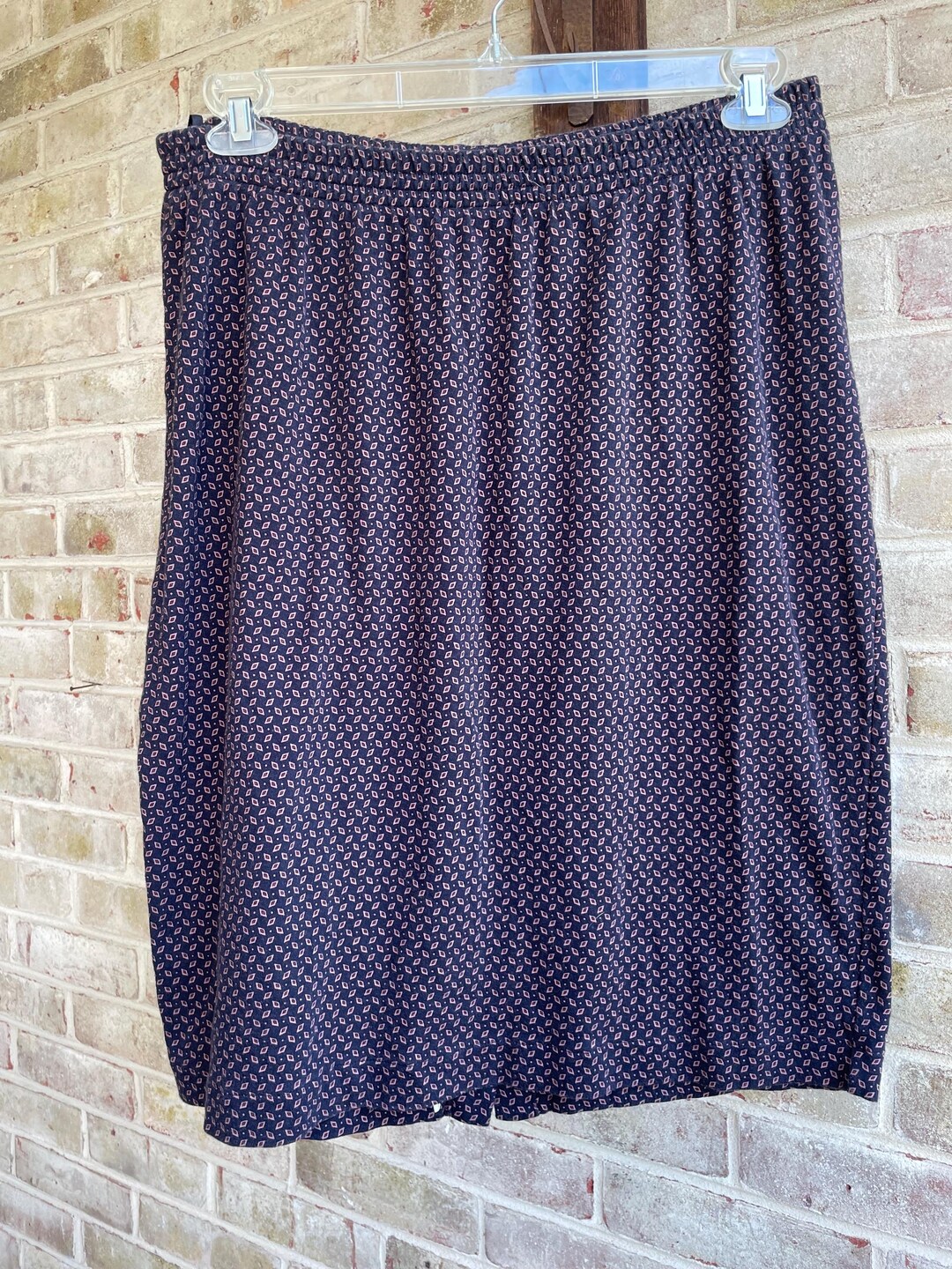 Vintage Skirt 1990 90s Cotton Mini Boho Preppy Elisabeth Liz Claiborne ...