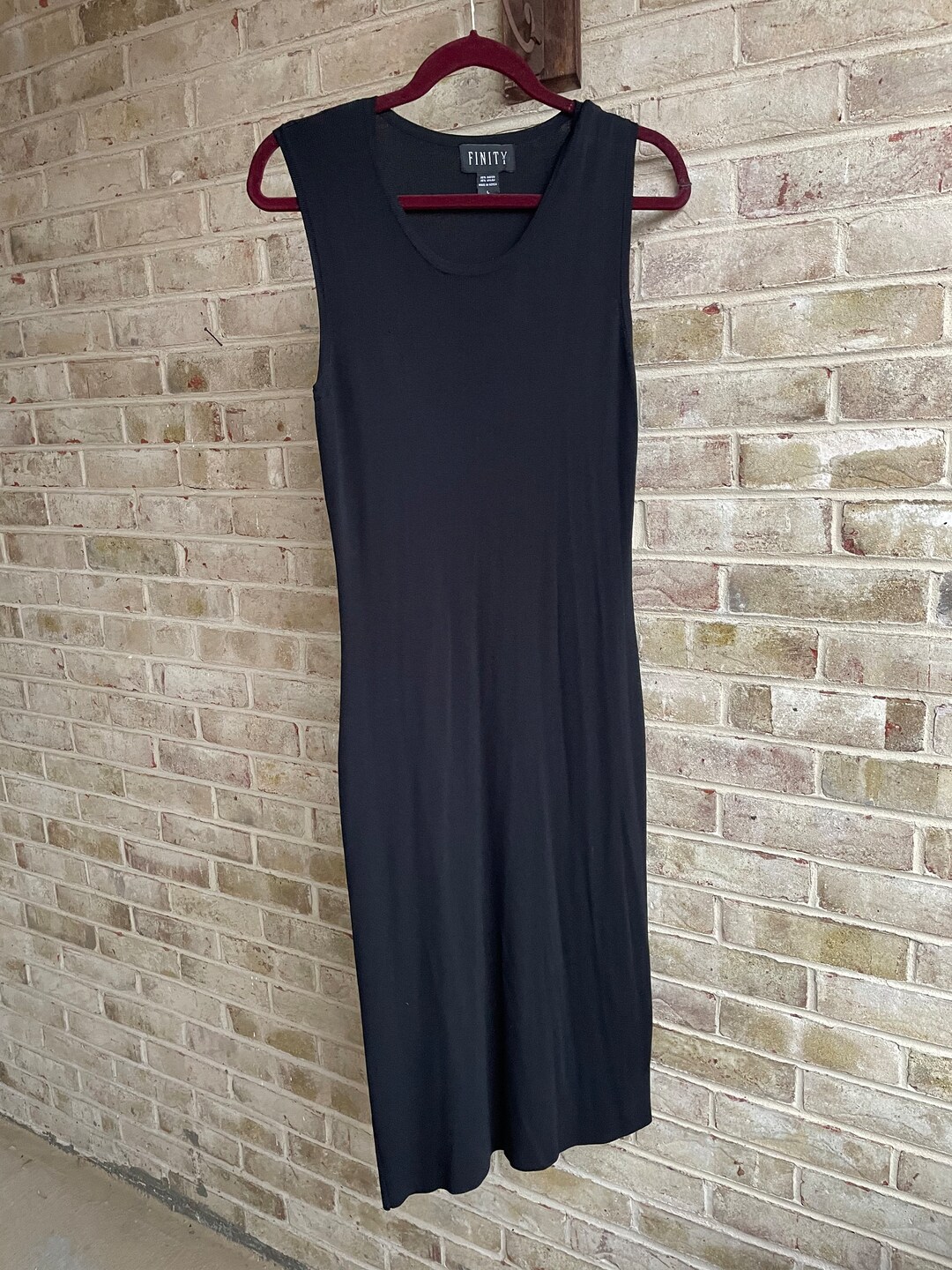 Vintage Dress Slinky Black Lbd Little Black Dress 1990 90s Boho Grunge ...