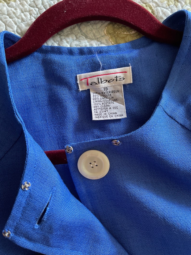 Plus Size Vintage Dress 1990 90s Talbots Tag Size 18 Linen - Etsy