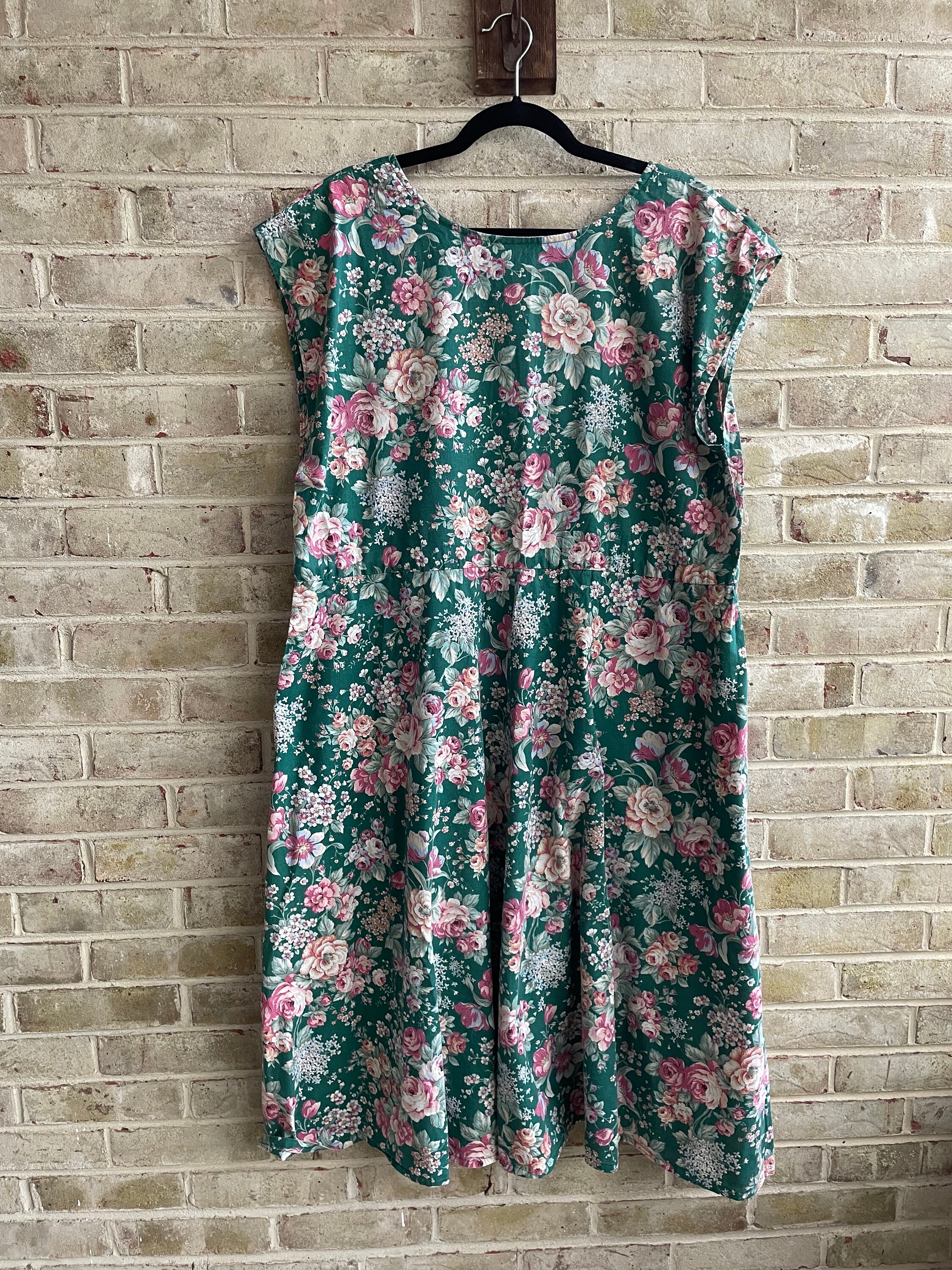 Plus Size Vintage Dress Handmade Homemade 1980 80s Cottage Core ...