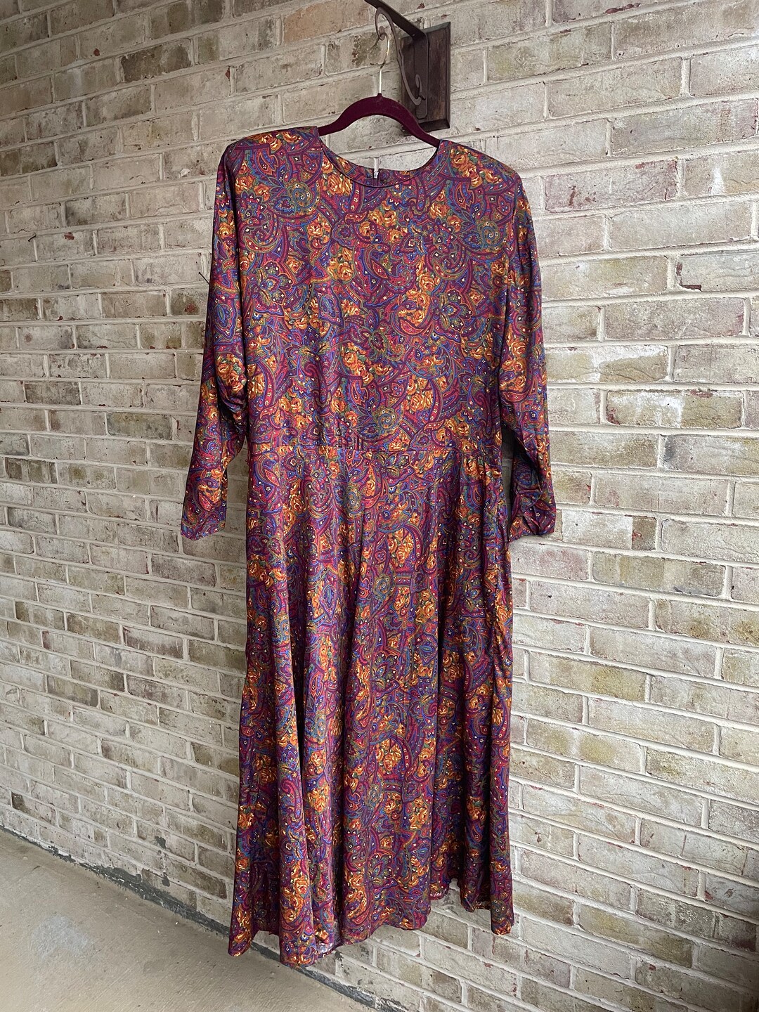 Plus Size Vintage Dress 1990 90s Boho Bohemian Rayon ED Michaels ...